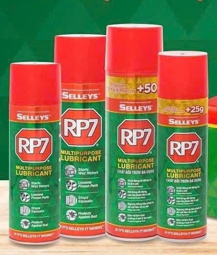 Chai xịt chống rỉ sét và bôi trơn Selleys RP7 350g